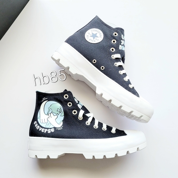 Converse | Shoes | Converse Ctas Lugged Hi Black White Ocean Stone ...